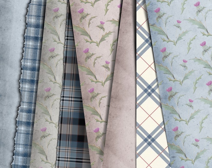 Printable Scottish Tartan Paper Pack – Highland Thistle Designs ...