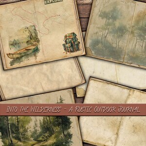 Camping Memories Wilderness Journal- Summertime Scrapbooking! Rustic ...