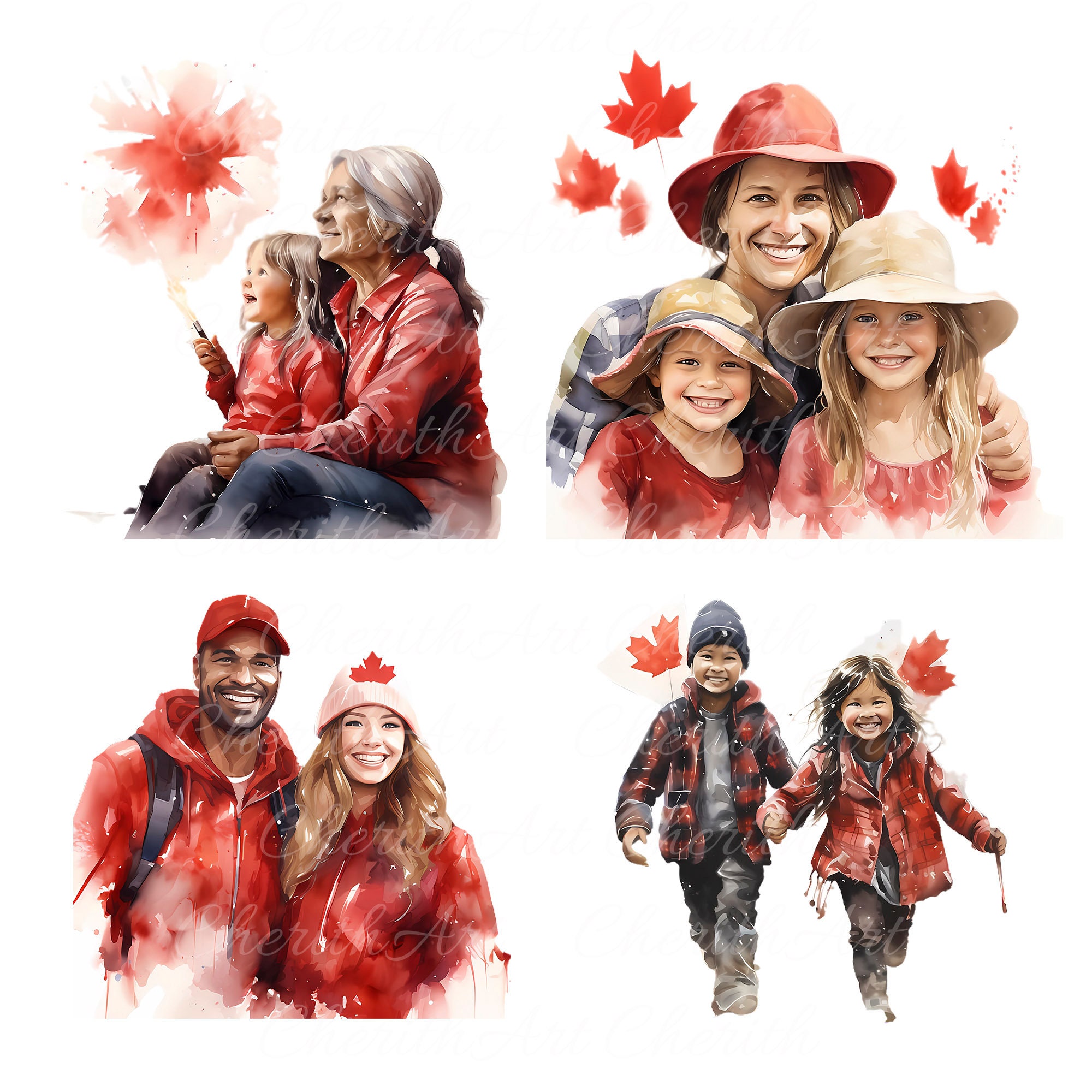 Canada Clipart - Canada Day Celebrations - Digital Download - PNG ...