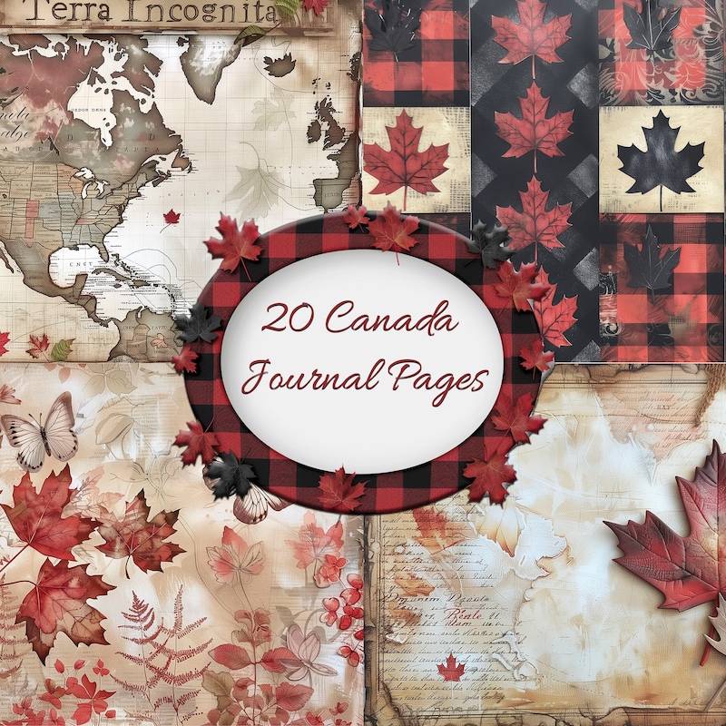 Canada Scrapbook Kit - Etsy