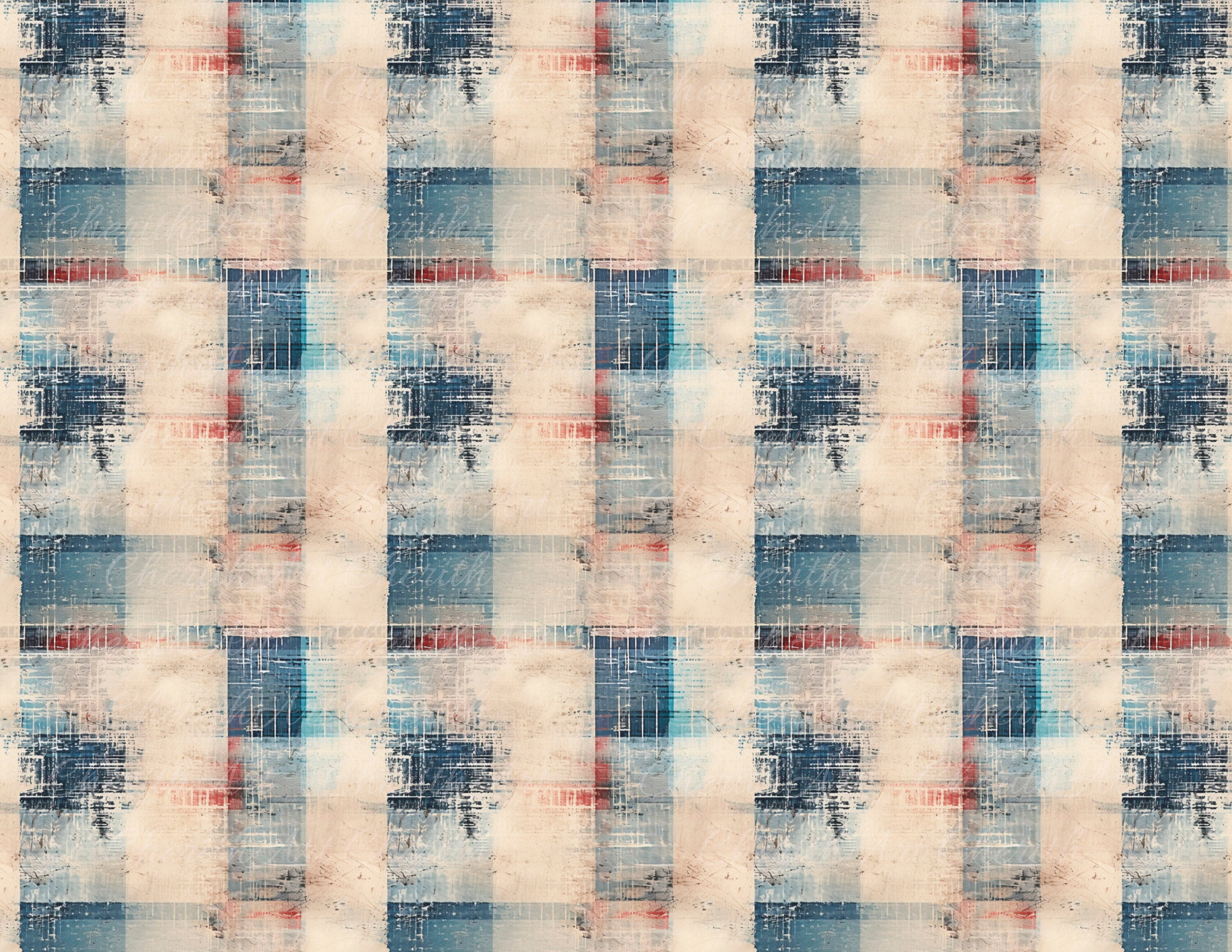 Denim Plaid Digital Papers, Seamless Designs Masculine Junk Journals ...