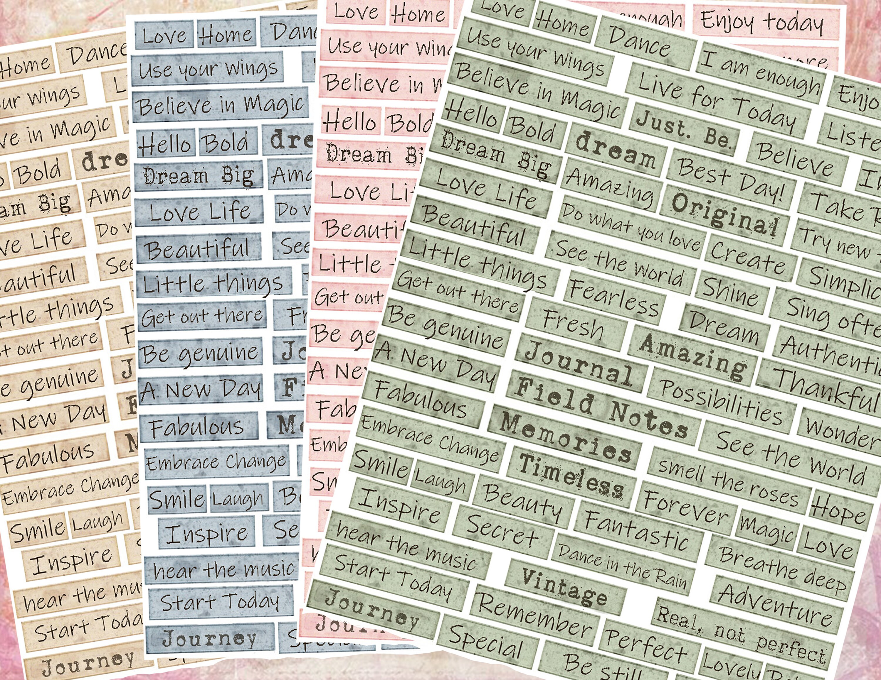 Rusty Bookplate Journal Prompts - Digital Download - Etsy