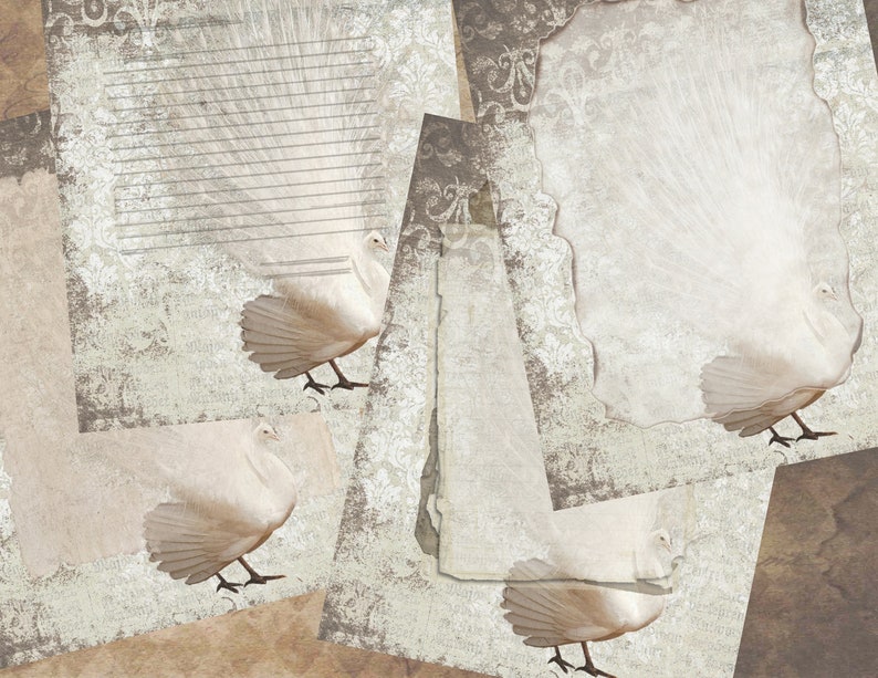 Pretty Writing Paper in Mulitple Designs. Shabby and Romantic ...