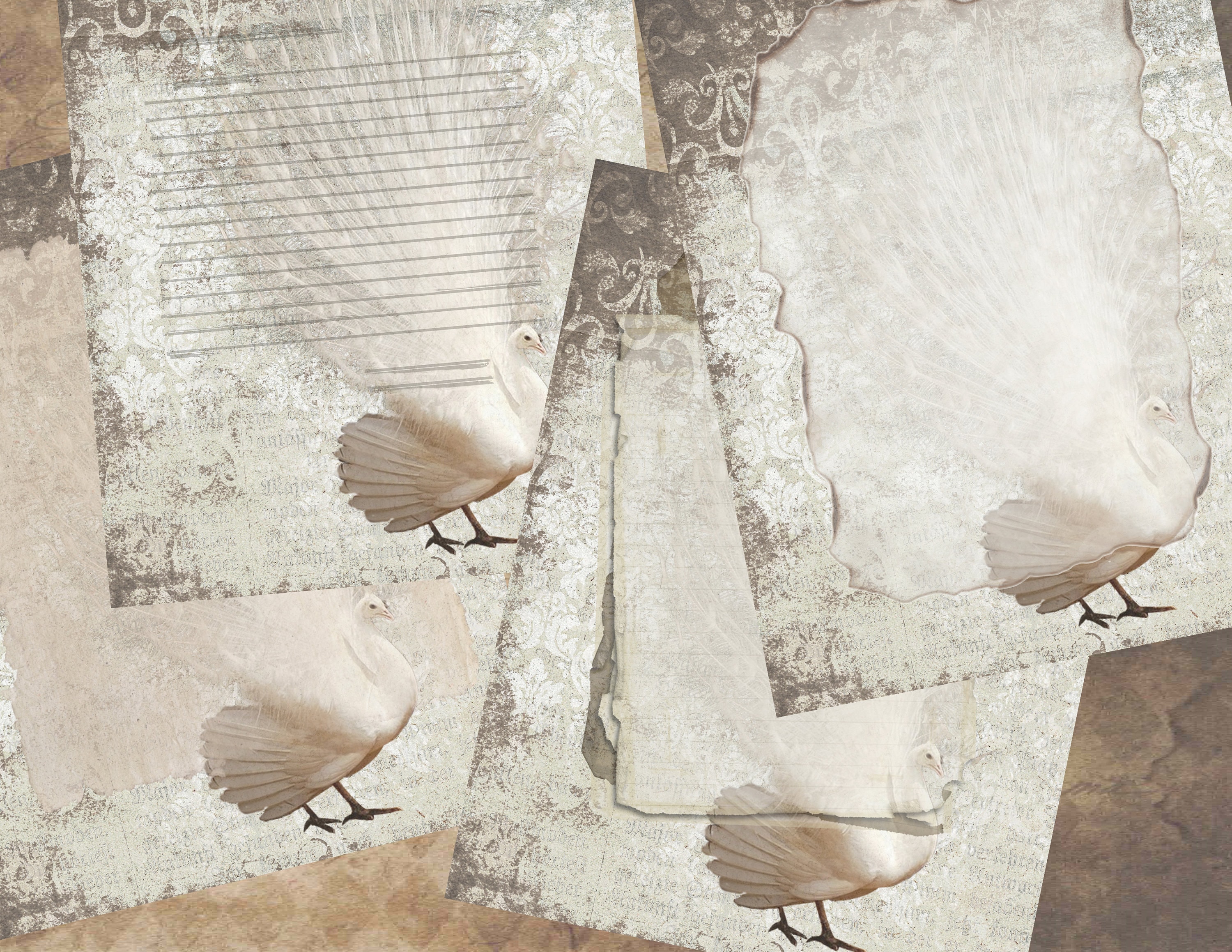 Pretty Writing Paper in Mulitple Designs. Shabby and Romantic ...