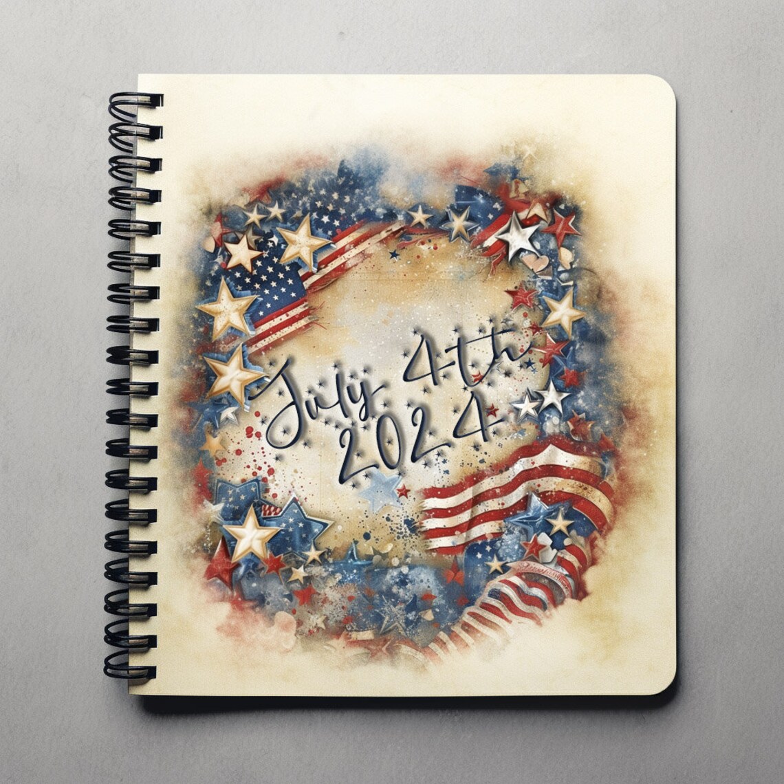 Vintage Americana Scrapbook Papers, Patriotic Digital Backgrounds, 4th ...