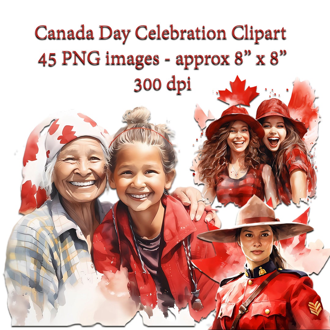Canada Clipart - Canada Day Celebrations - Digital Download - PNG ...