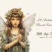 Autumn Flower Fairies Clipart - 24 PNG Files - Fall Fairies, Autumn ...