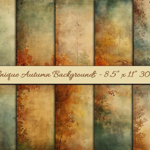 Autumn Grunge Craft Paper Pack - Autumn Junk Journal - Masculine Design ...