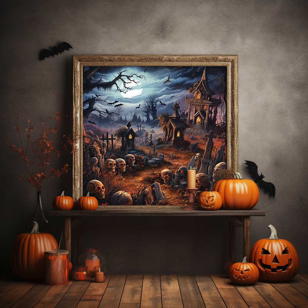 Halloween Printable Scrapbook Paper Spooky Digital - Etsy