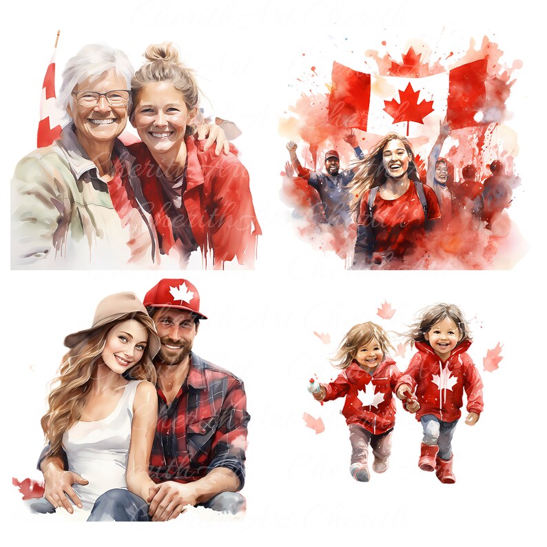 Canada Clipart - Canada Day Celebrations - Digital Download - PNG ...