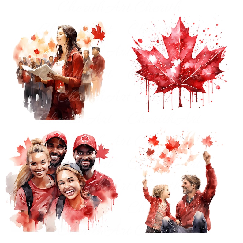 Canada Clipart - Canada Day Celebrations - Digital Download - PNG ...