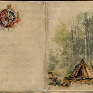 Camping Memories Wilderness Journal- Summertime Scrapbooking! Rustic ...