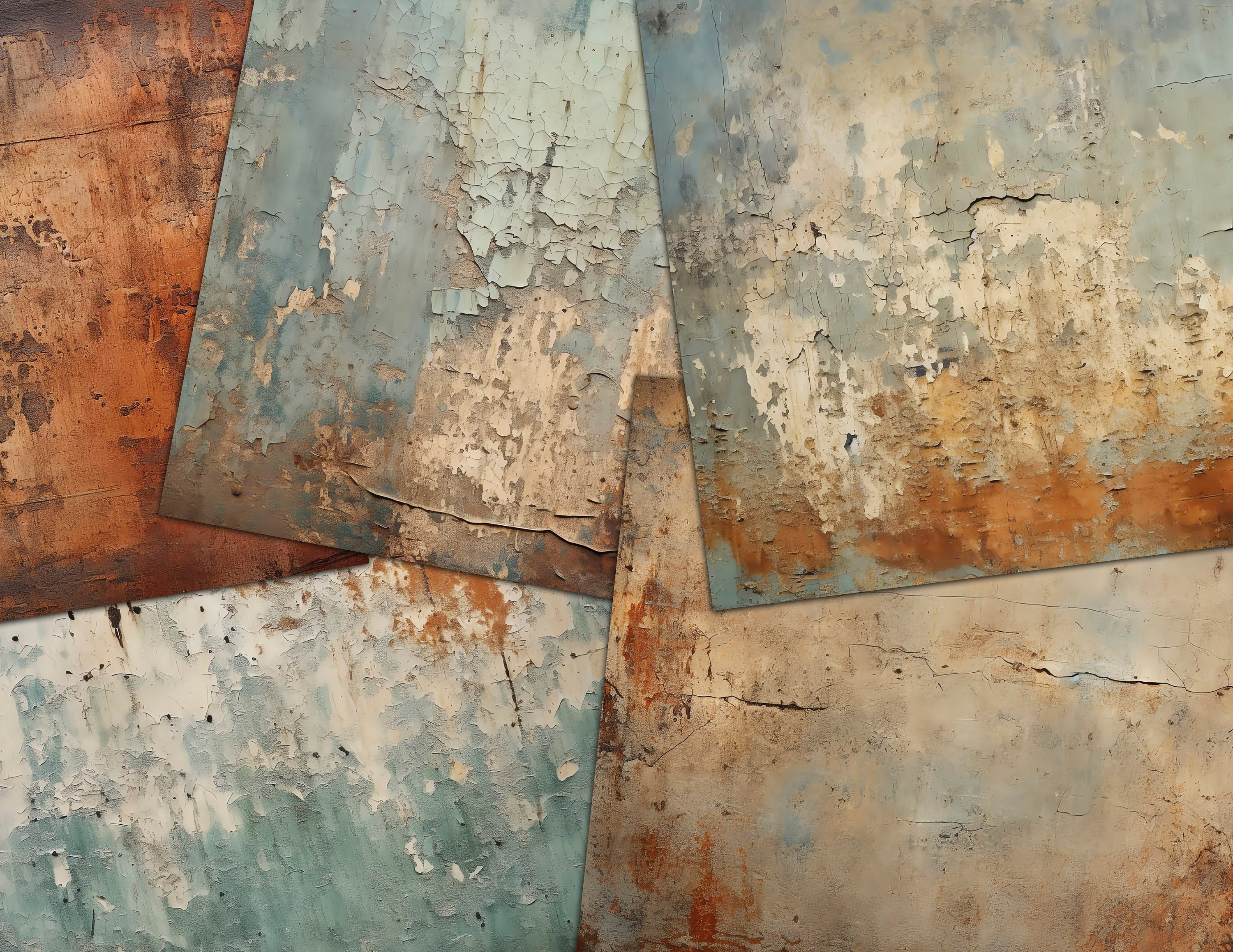 30 Rusty Grunge Background and Overlay Textures - 300 DPI JPG Images ...