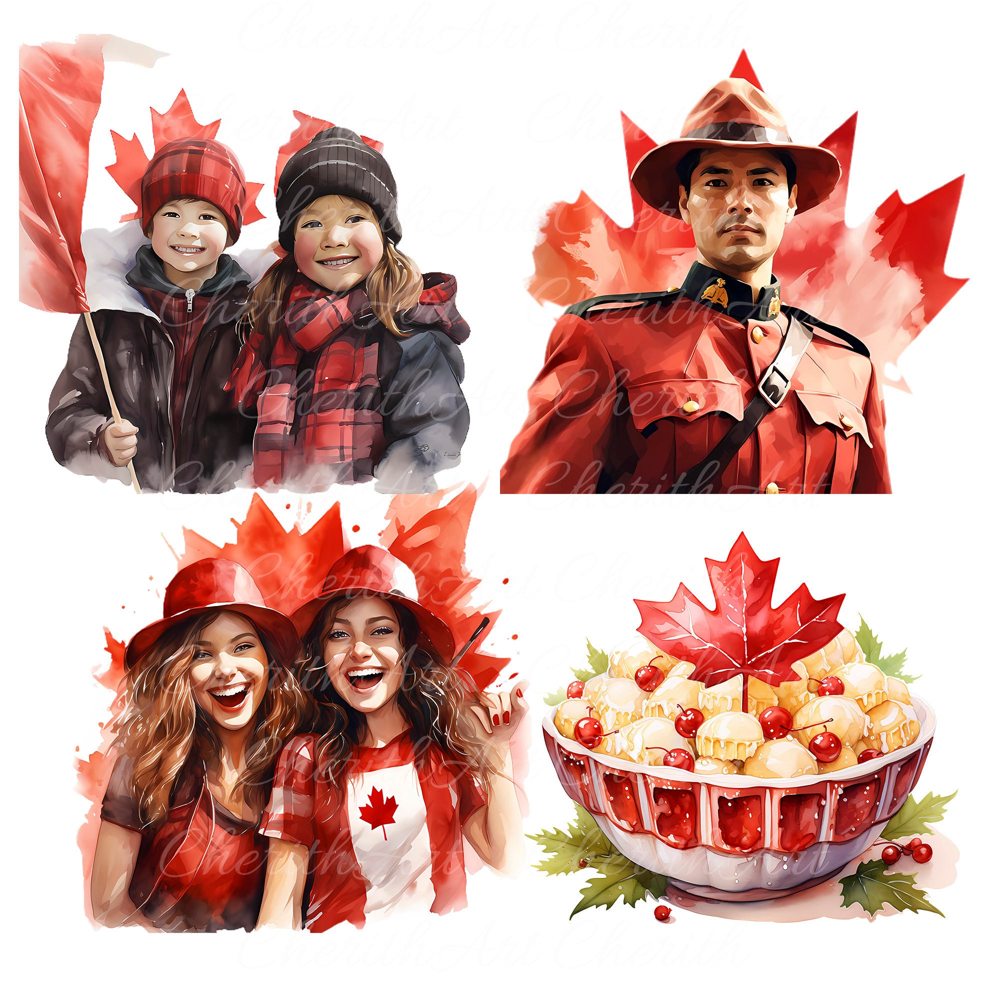 Canada Clipart - Canada Day Celebrations - Digital Download - PNG ...