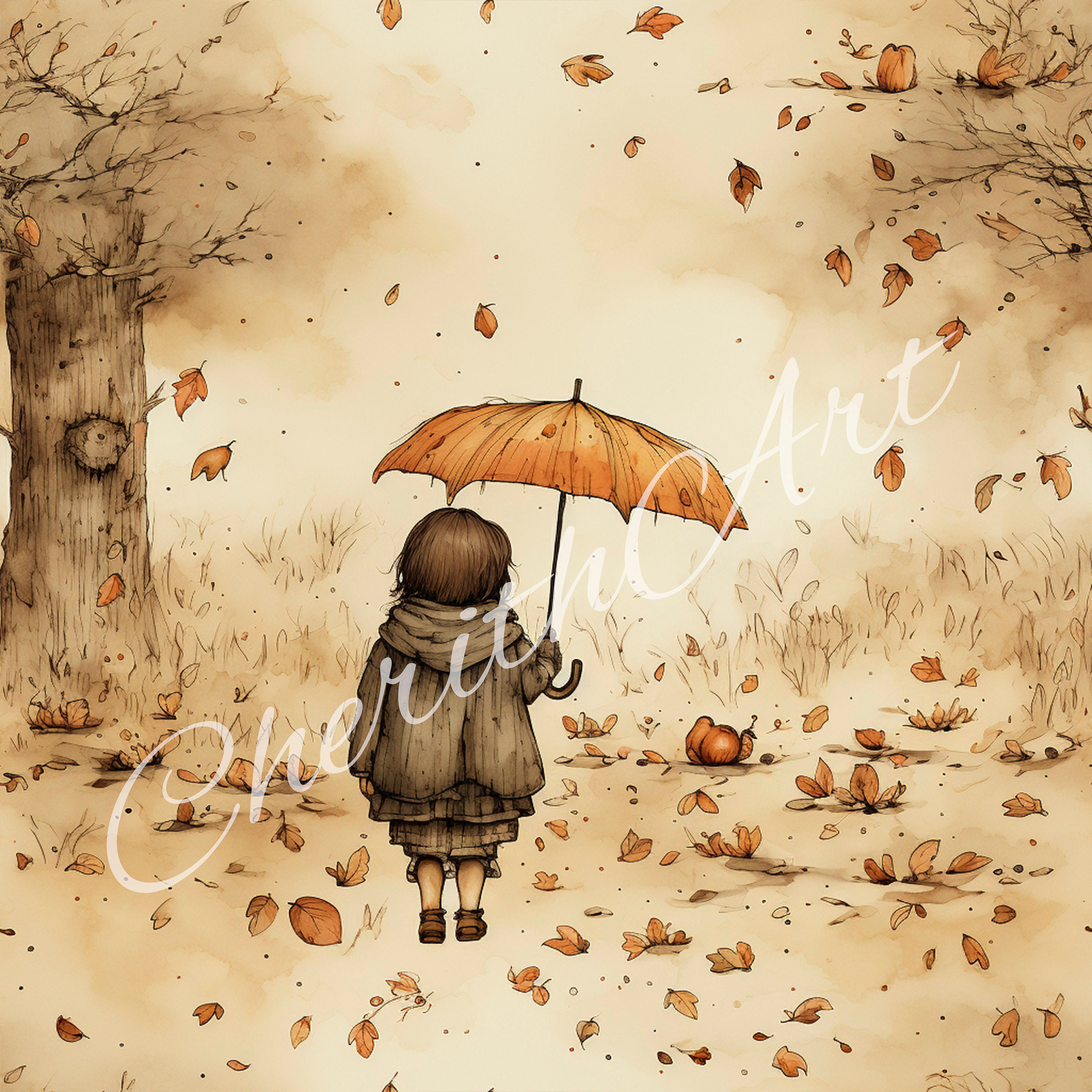 Autumn Watercolour Seamless Patterns - Fall Digital Paper- Repeating ...