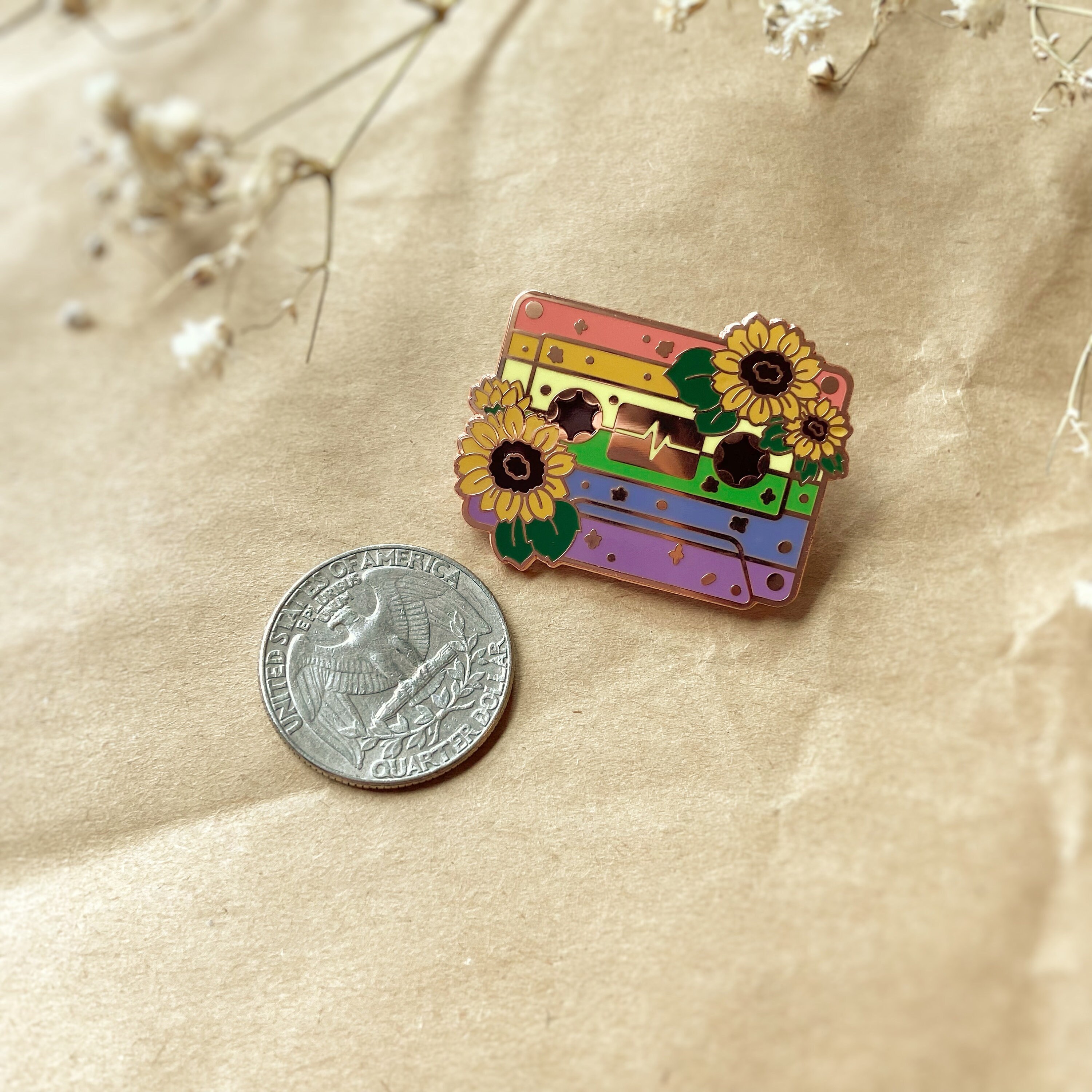 LGBTQIA Pride Cassette Tapes Enamel Pins - Etsy