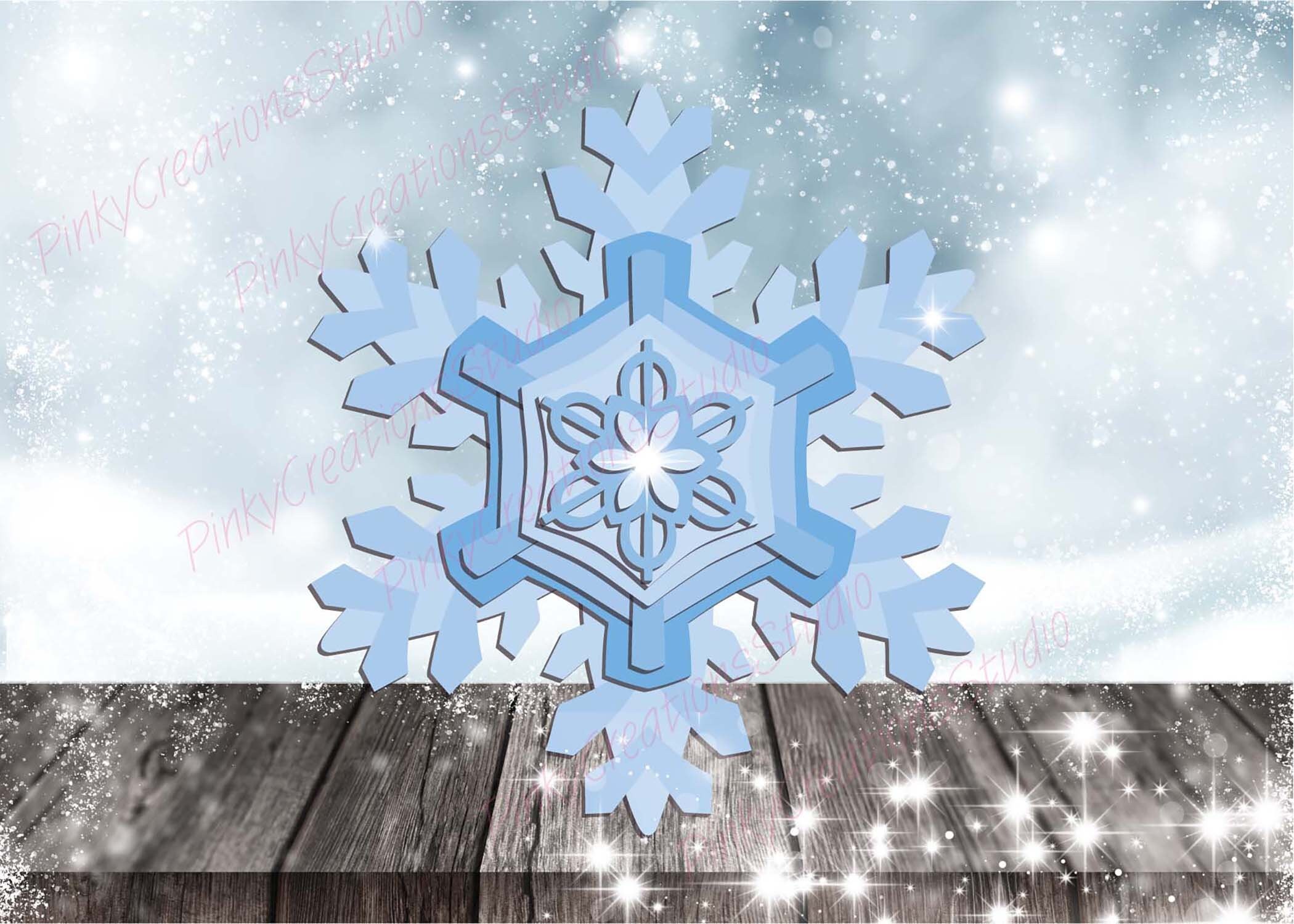 Snowflake Layered Svg Laser Cut Files Layered Cut Paper - Etsy