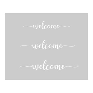 Welcome Stencil | Welcome Script | 3 Size Options on One Stencil ...