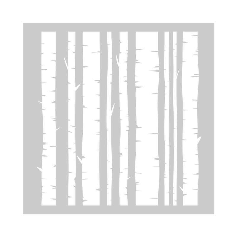 Tree Stencil - Etsy