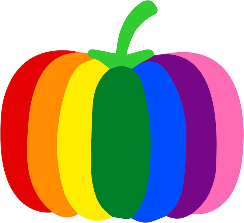 Pumpkin SVG Rainbow Pumpkin Halloween Rainbow Pumpkin - Etsy
