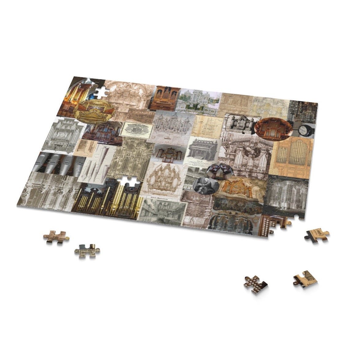 Pipe Organs of the World Collage Jigsaw Puzzle - 500 Pieces / Music ...