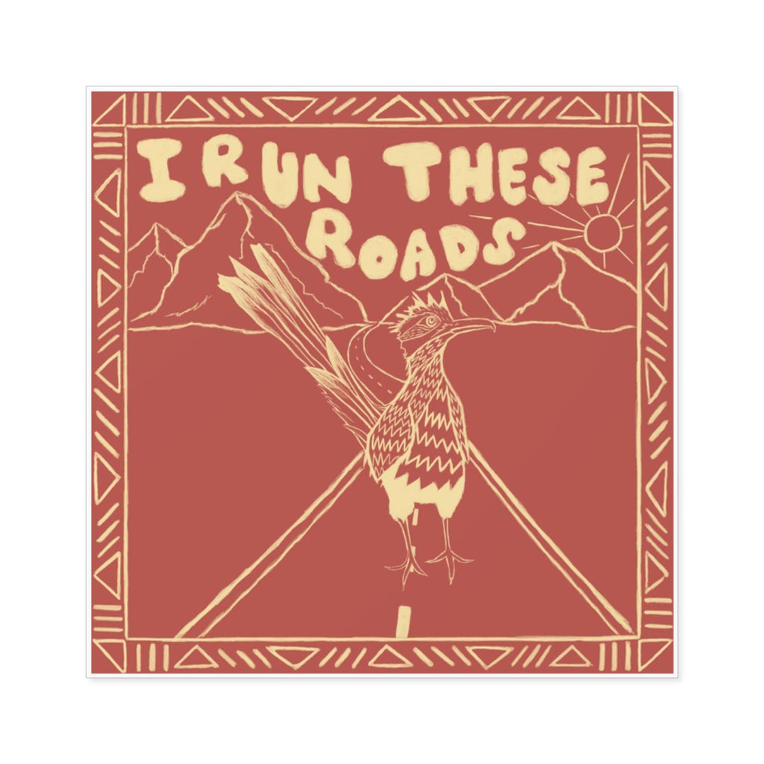 Roadrunner Sticker, UTSA Roadrunners, Roadrunner Print, Desert Highway ...