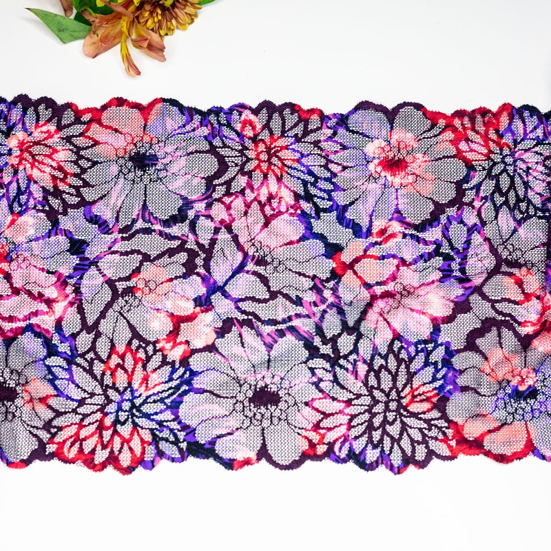 Purple Lace Fabric - Etsy