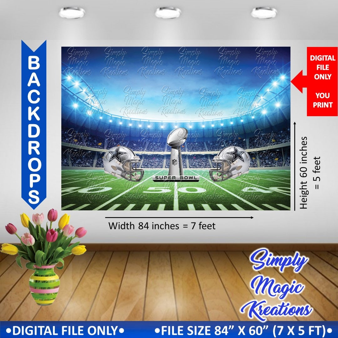 Dallas Stadium Football Backdrop - Digital File Only - Etsy