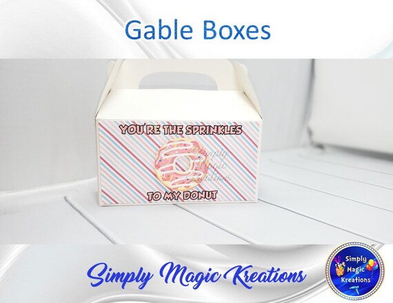 You're the Sprinkles to My Donut Gable Boxes | Etsy