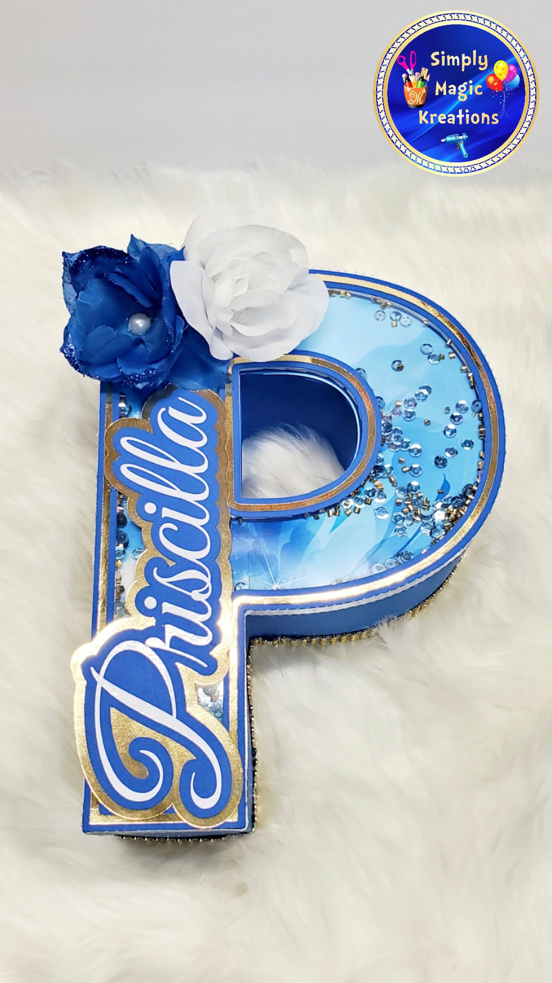 Letter "p" Shaker Empty Gift Box | Customized Letter Gift Box | Letter ...