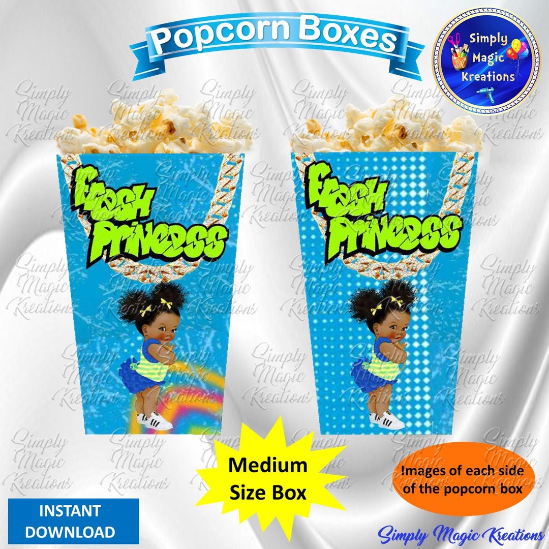 Little Fresh Princess Medium Popcorn Box - Etsy