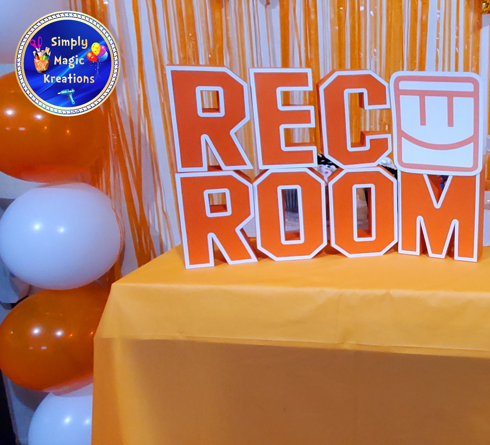 Recroom Theme 3D Letters | Party Decor | Birthday - Etsy