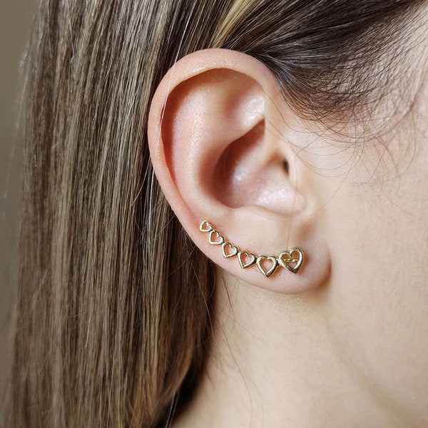 Heart Ear Cuff - Etsy