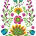 IOD limited Editionvida Flora Paint Inlay 12x16 Reusable,8 Sheets,mixed ...