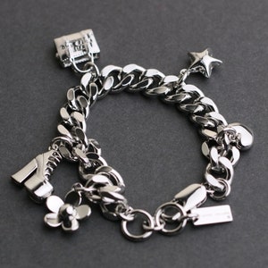 Marc Jacobs the Mini Icon Charm Bracelet in Silver - Etsy