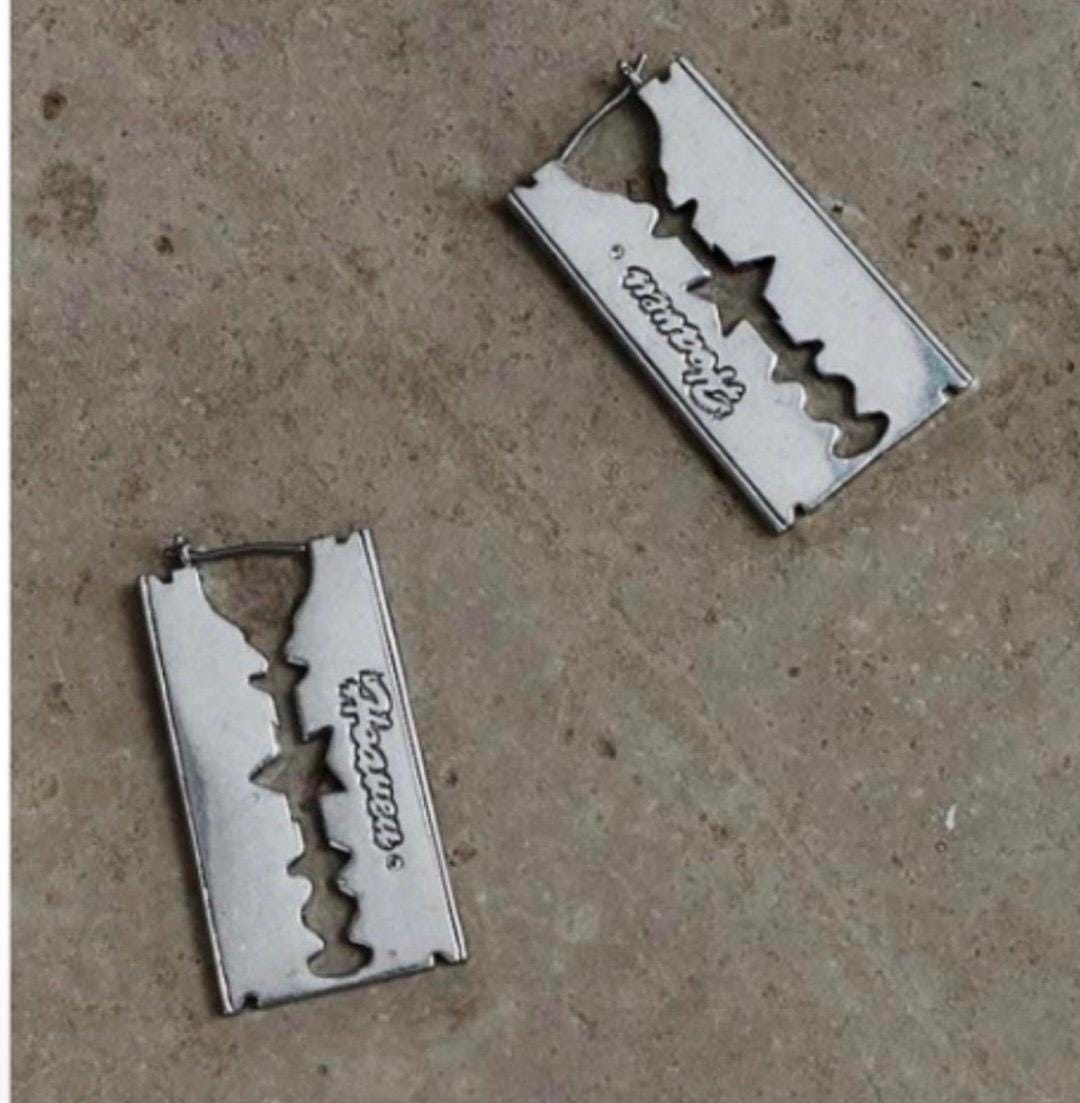 Marc Jacobs Heaven Razor Blade Earrings - Etsy