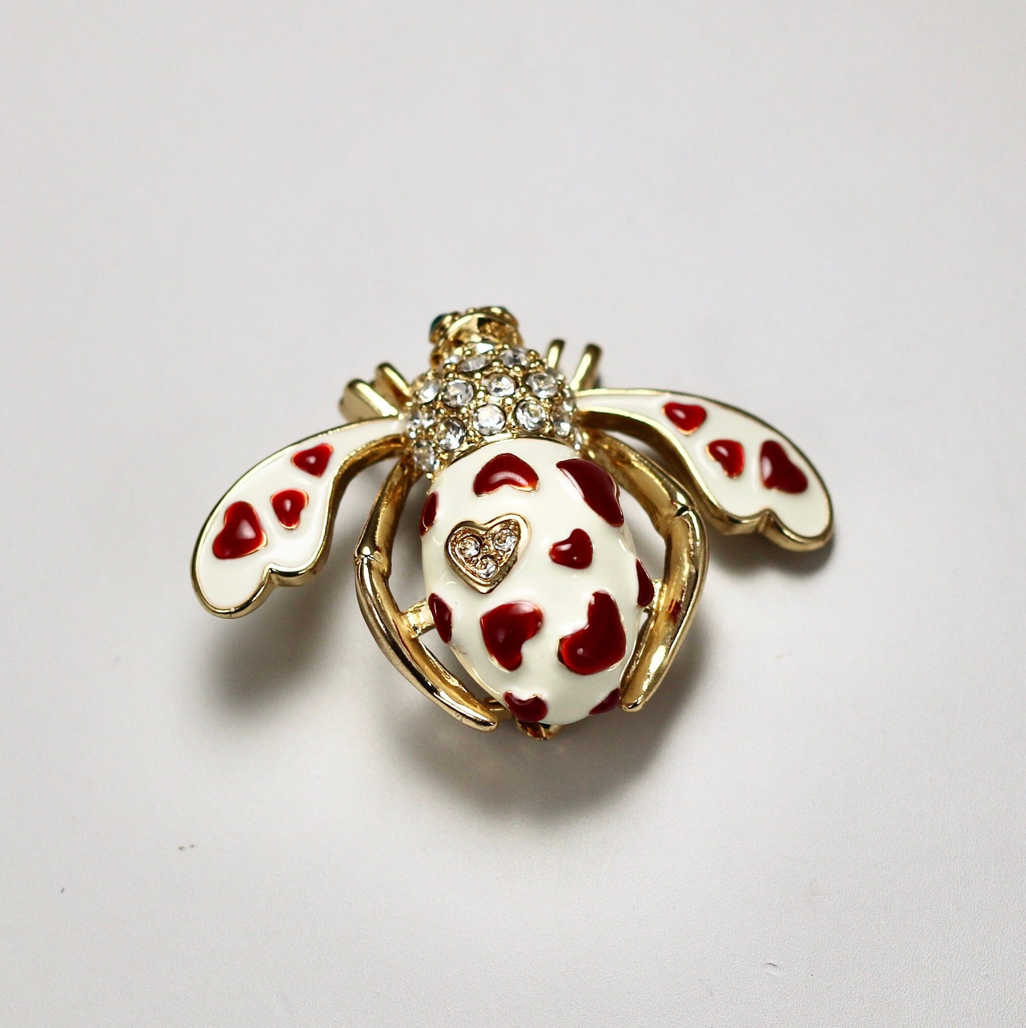 Joan Rivers Choice of Hearts or Shamrocks Bee Pin | Etsy