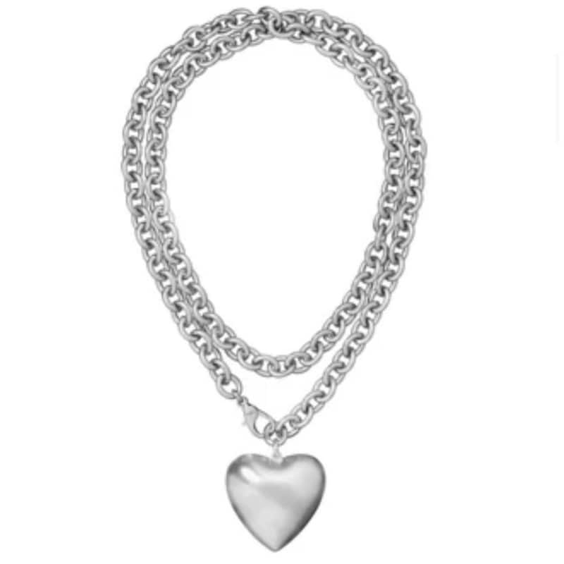 Puffy Silver Heart 925 - Etsy