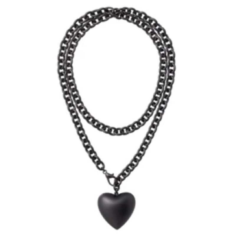 Gold Heart Chain Necklaces - Etsy