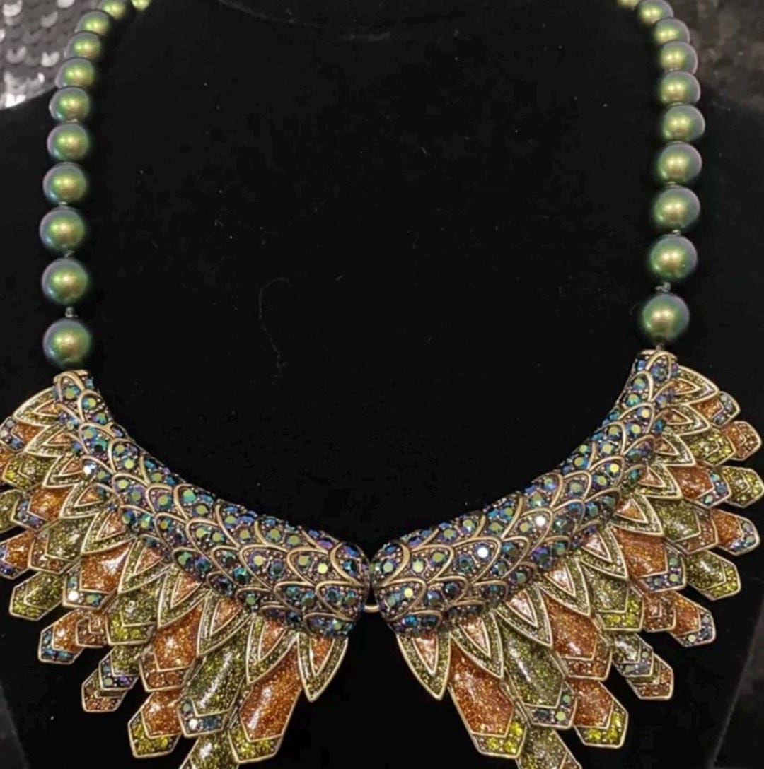 Heidi Daus Wing It Crystal Accented Necklace - Etsy