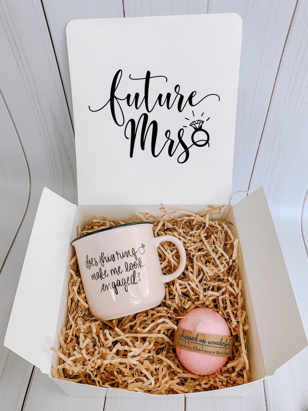 Congratulations Box / Engagement Box / Engagement Gift / - Etsy