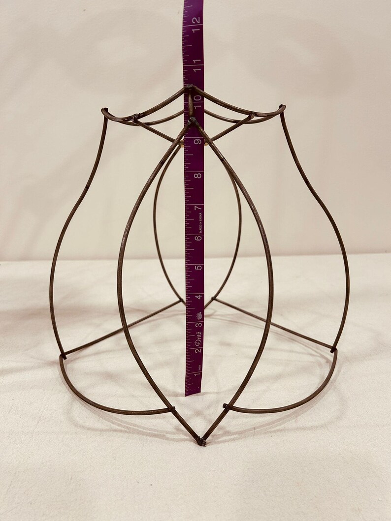 Victorian Style Lampshade Skeleton Wireframe Base - Handmade Wire Frame ...