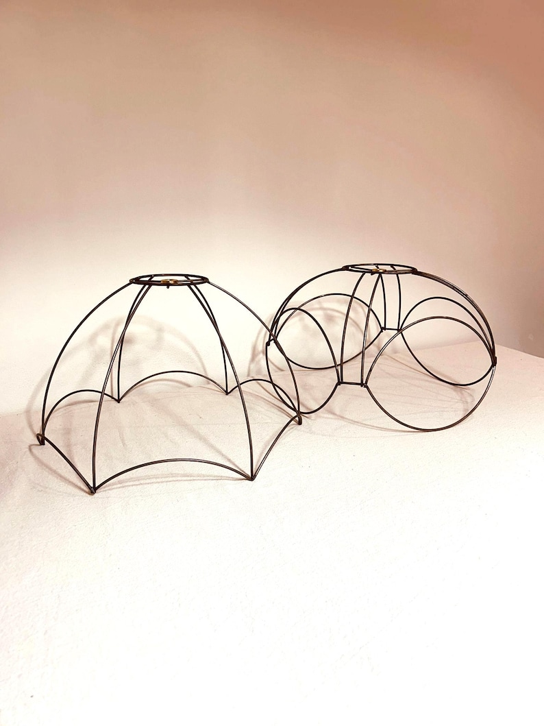 Victorian Lampshade Wireframe Set: Handmade DIY Lamp Shade Kit - Etsy