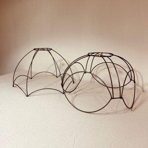Victorian Style Lampshade Skeleton Wireframe Base Handmade Wire Frame ...