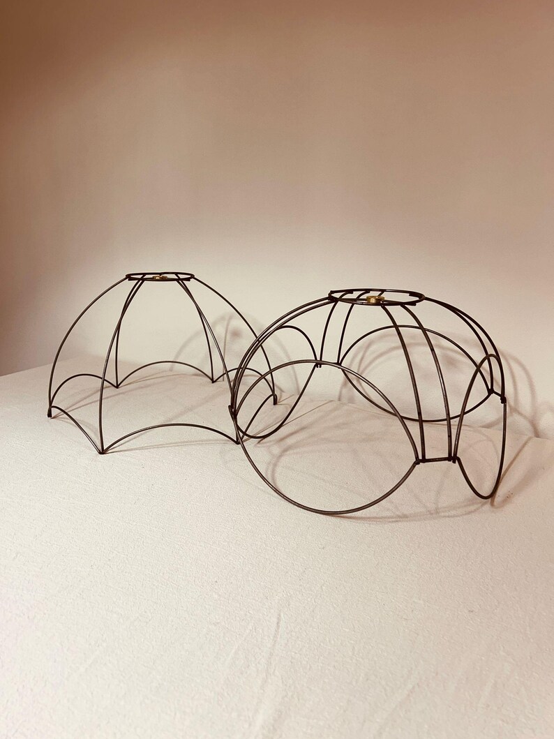Victorian Style Lampshade Skeleton Wireframe Base Handmade Wire Frame ...