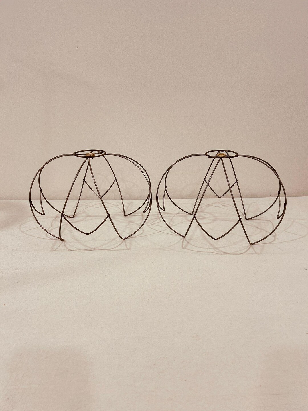 Victorian Style Lampshade Skeleton Wireframe Base Handmade Wire Frame ...