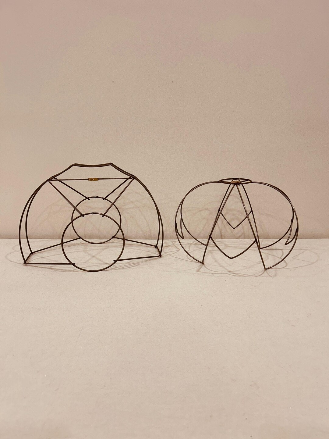 Victorian Style Lampshade Skeleton Wireframe Base Handmade Wire Frame ...