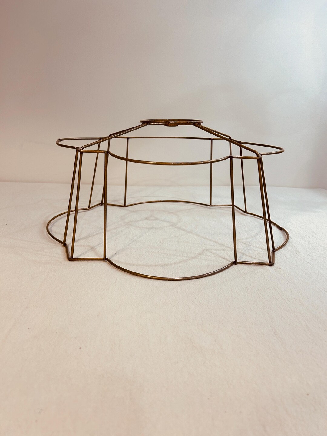 Vintage Style Lampshade Wire Frame | Floral Scalloped Wire Frame for DIY Lamp Shade Making ...