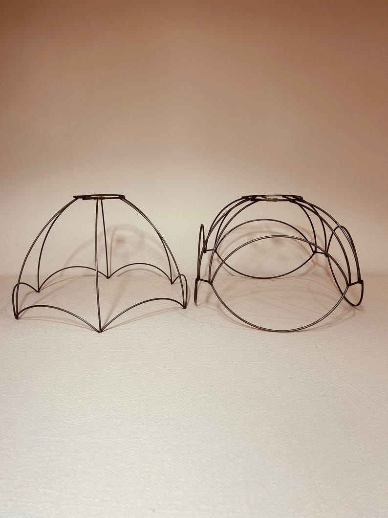 Victorian Style Lampshade Skeleton Wireframe Base Handmade Wire Frame ...