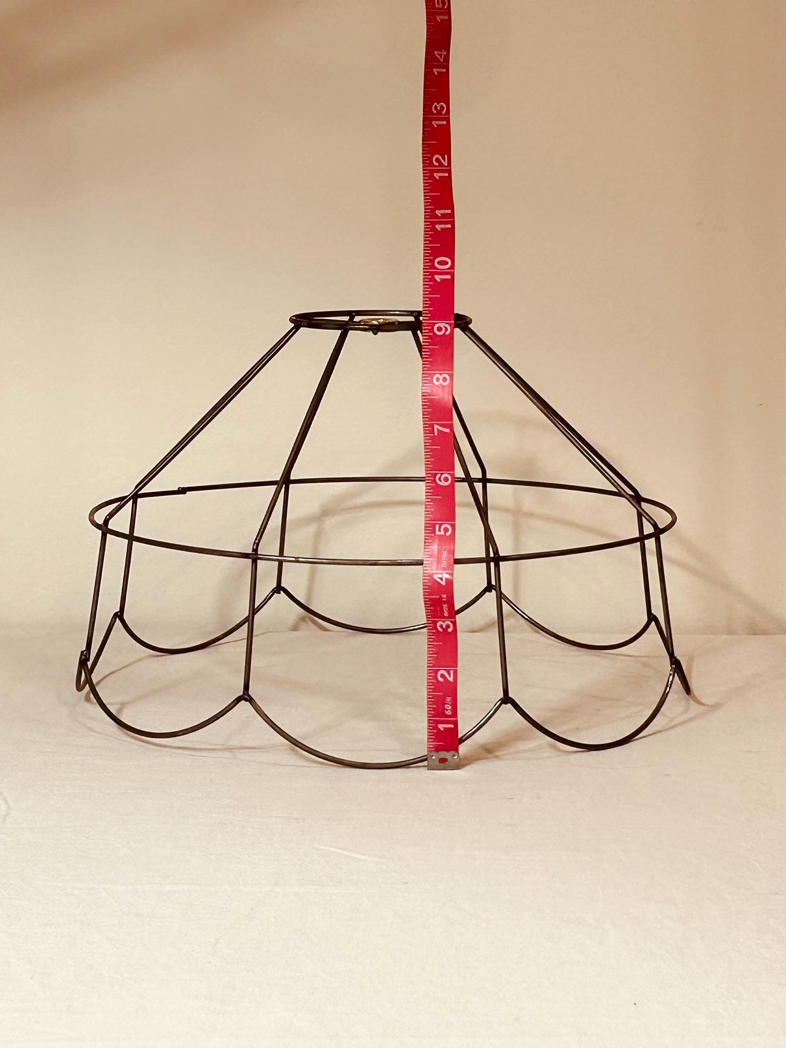 Victorian Style Lampshade Skeleton Wireframe Base Handmade Wire Frame ...
